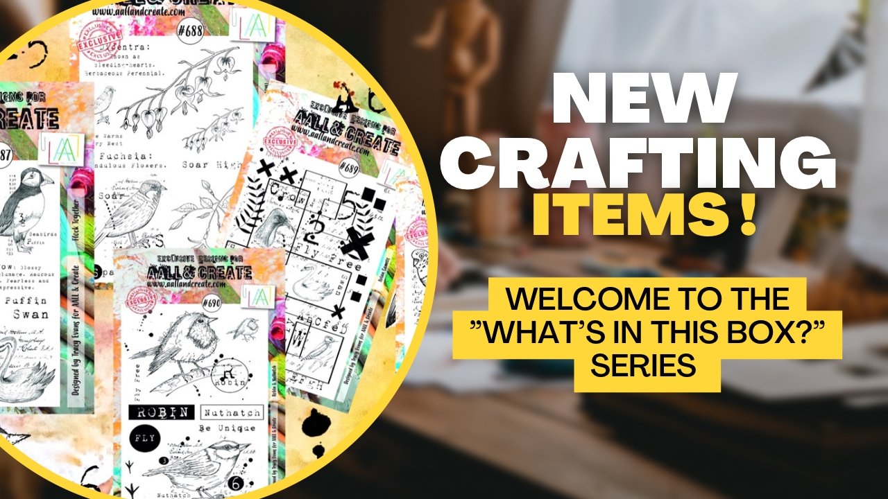 Unboxing of the new stamp collection by AALL & Create