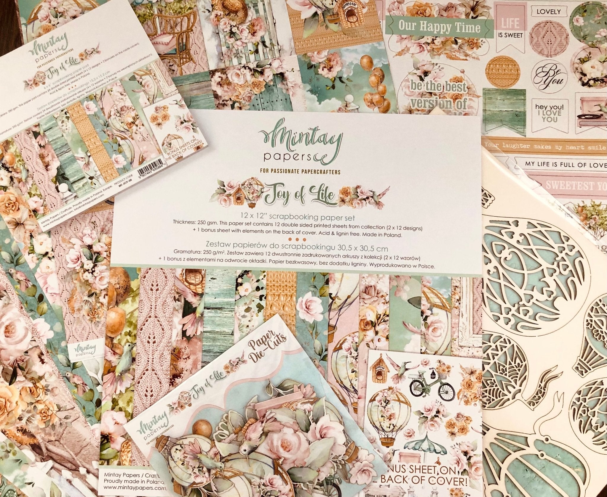 Unboxing Of The New Mintay Papers Products: Joy Of Life, Botany, Sunset ...