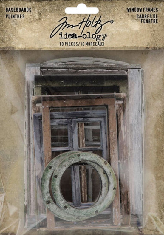 Tim Holtz Baseboards Window Frames - Messy Papercrafts